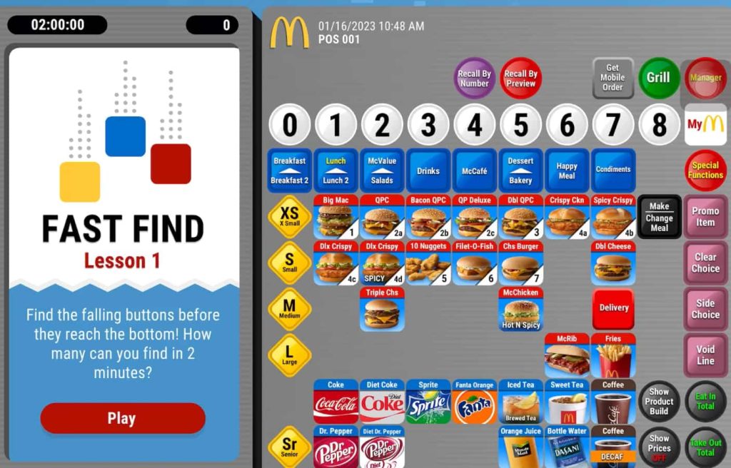 McDonalds Cashier Training Game - Detailed Guide